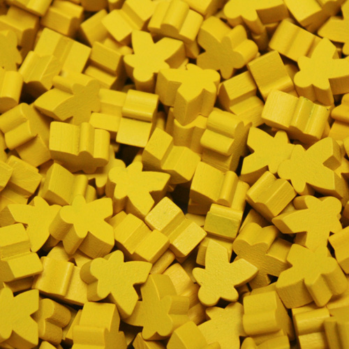 MeepleSource.com | Yellow Mini Meeples (12mm)