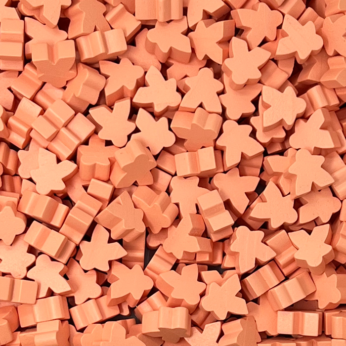 MeepleSource.com | Salmon Mega Wooden Meeples (19mm)
