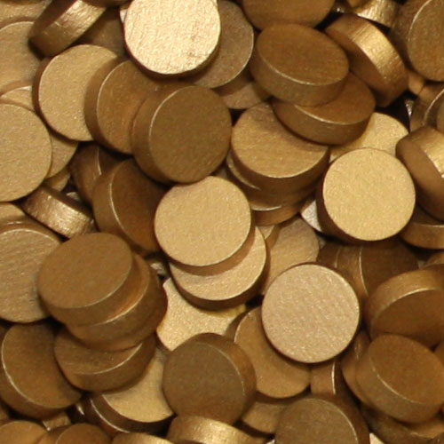 MeepleSource.com | Metallic Copper Wooden Discs (15mm x 4mm)