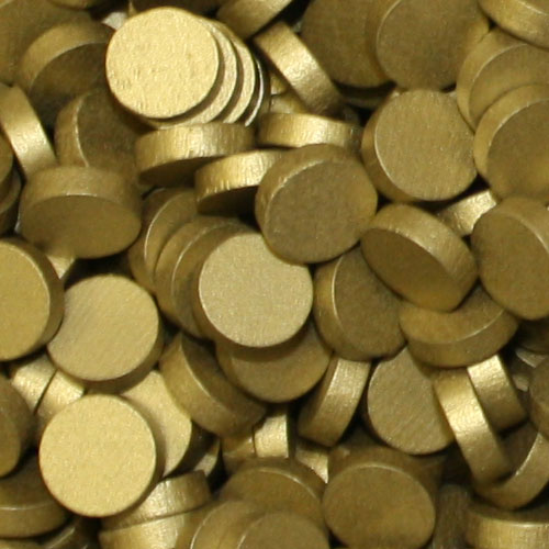 MeepleSource.com | Metallic Gold Wooden Discs (15mm x 4mm)