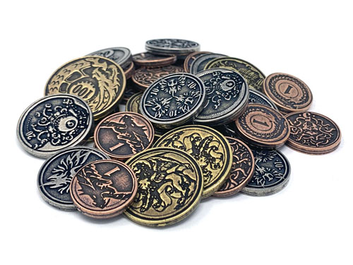 MeepleSource.com | Fantasy Metal Coins (30 pcs) - LAST FEW SETS!