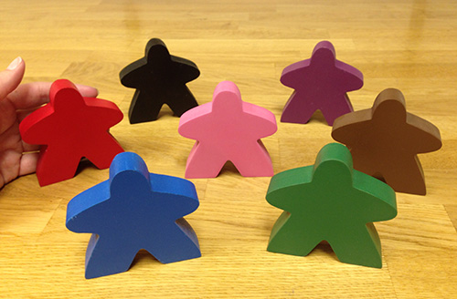MeepleSource.com | Giant Solid Color Meeple (3 inches tall) - Choose ...