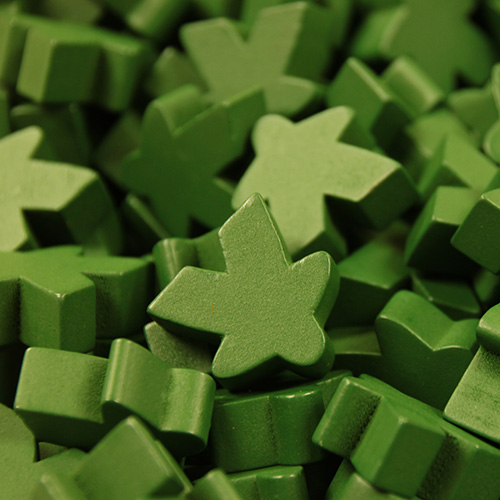 MeepleSource.com | Green Super Mega Meeples (24mm)