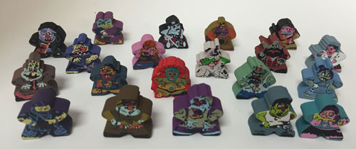 MeepleSource.com | Character Meeple Set for I Hate Zombies! (20 pcs)