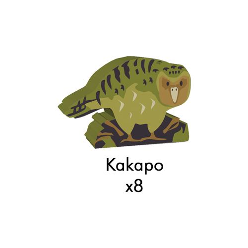 MeepleSource.com | PRE-ORDER: Kakapo Meeples (8-pc set)
