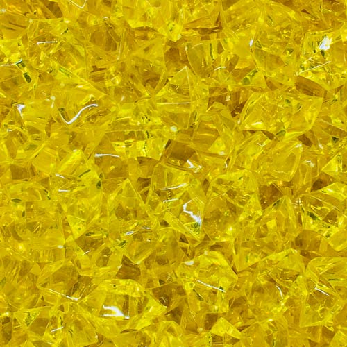MeepleSource.com | Yellow (Translucent) Acrylic Gems (Large)
