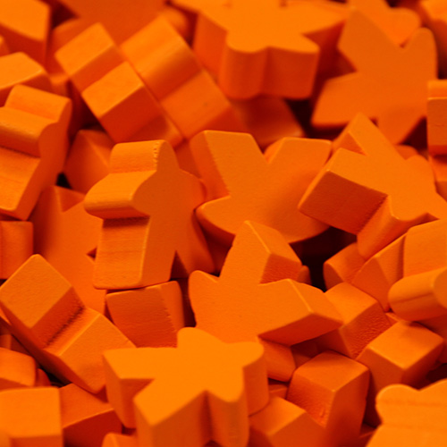 MeepleSource.com | Orange Super Mega Meeples (24mm)