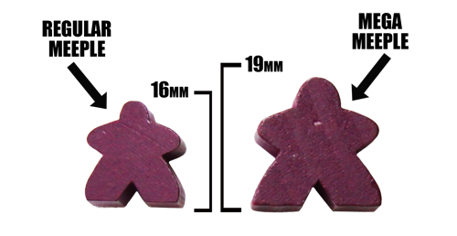 MeepleSource.com | Purple Mega Meeples (19mm)