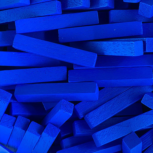 MeepleSource.com | Blue Wooden Sticks (4x4x25mm)