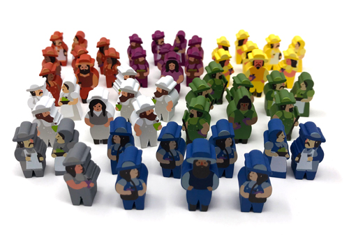 MeepleSource.com | 51-Piece Set of Character Meeples for Viticulture ...