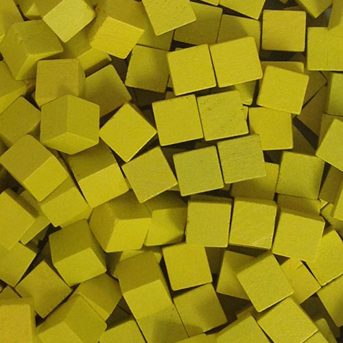 MeepleSource.com | Yellow Wooden Cubes